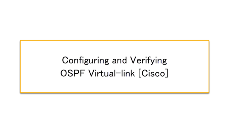 Configuring and Verifying OSPF Virtual-link [Cisco] | How the OSPF ...