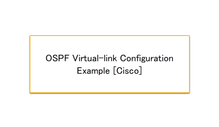 OSPF Virtual-link Configuration Example [Cisco] | How the OSPF works ...