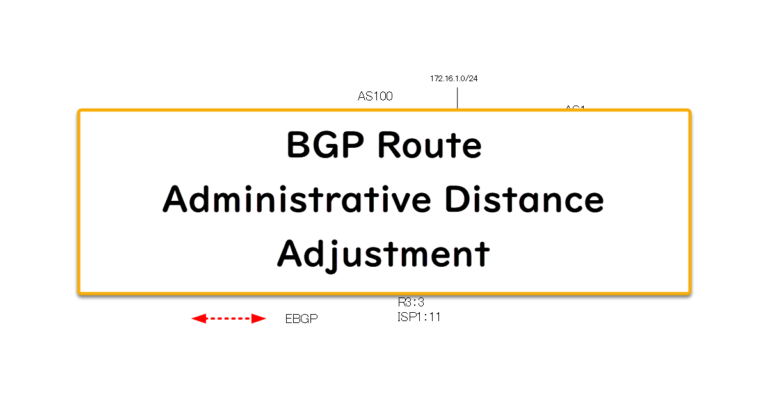 BGP Route Administrative Distance Adjustment | How the BGP works | N-Study